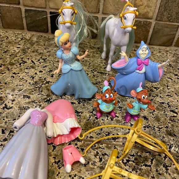 Disney | Toys | Cinderella Disney Magic Clip Doll Set Horses Fairy ...